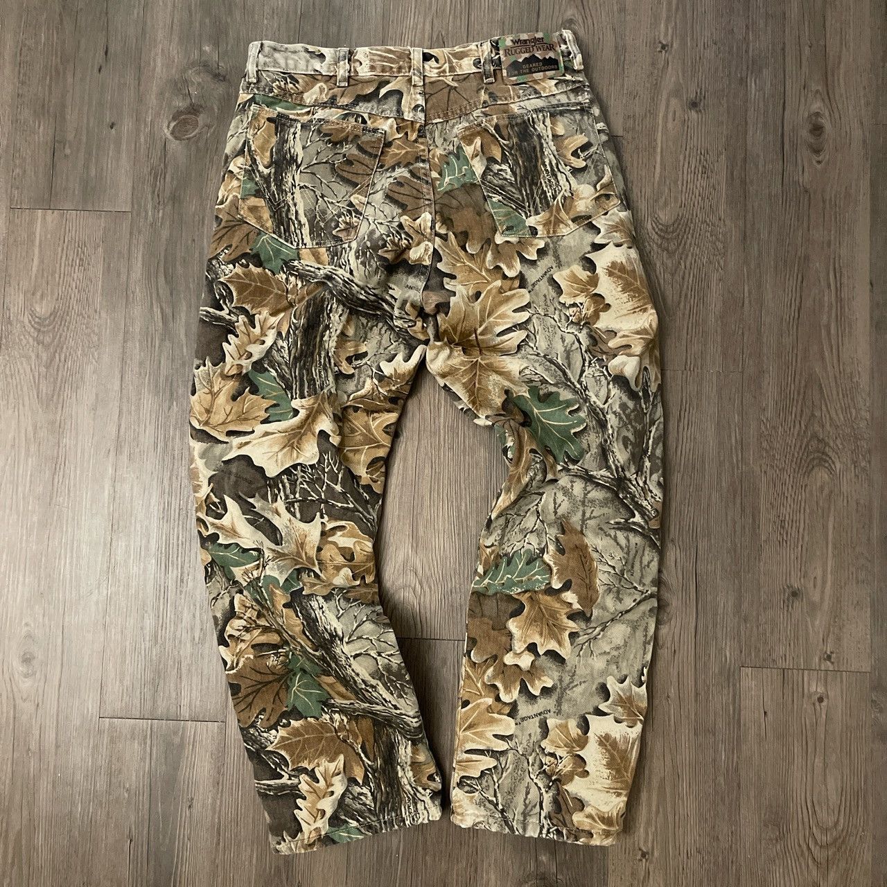 Vintage × Wrangler Vintage Wrangler Rugged Wear Camouflage Denim Lined ...