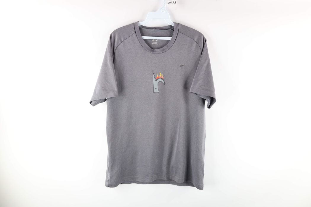 Nike Vintage Nike Fire Sword Blade Mini Swoosh T-Shirt Gray | Grailed