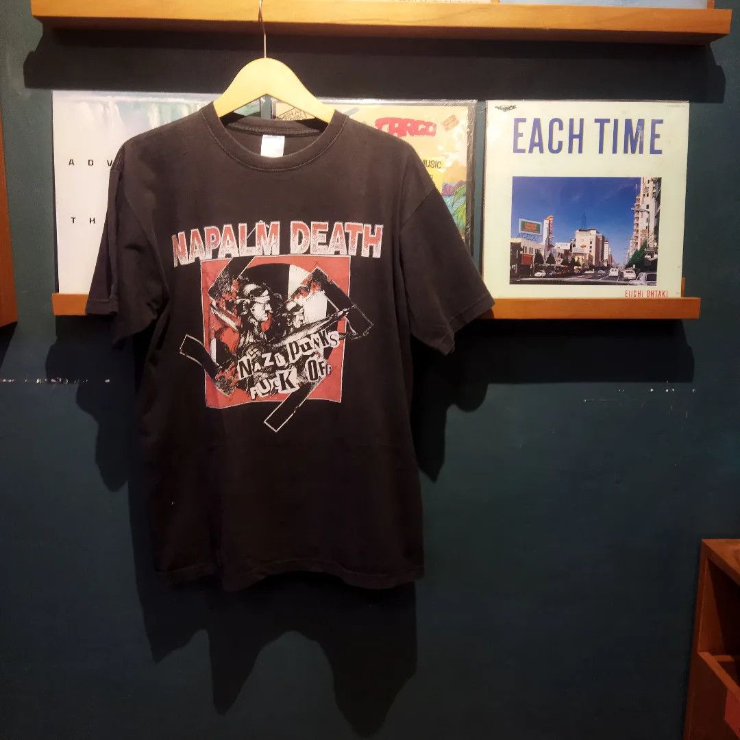 Vintage Napalm death nazi punk fuck off band tee | Grailed