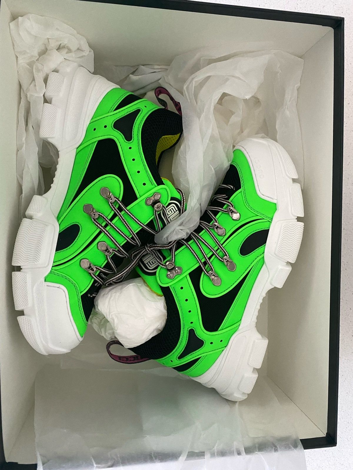 Gucci Flashtrek Low Neon Green | Grailed