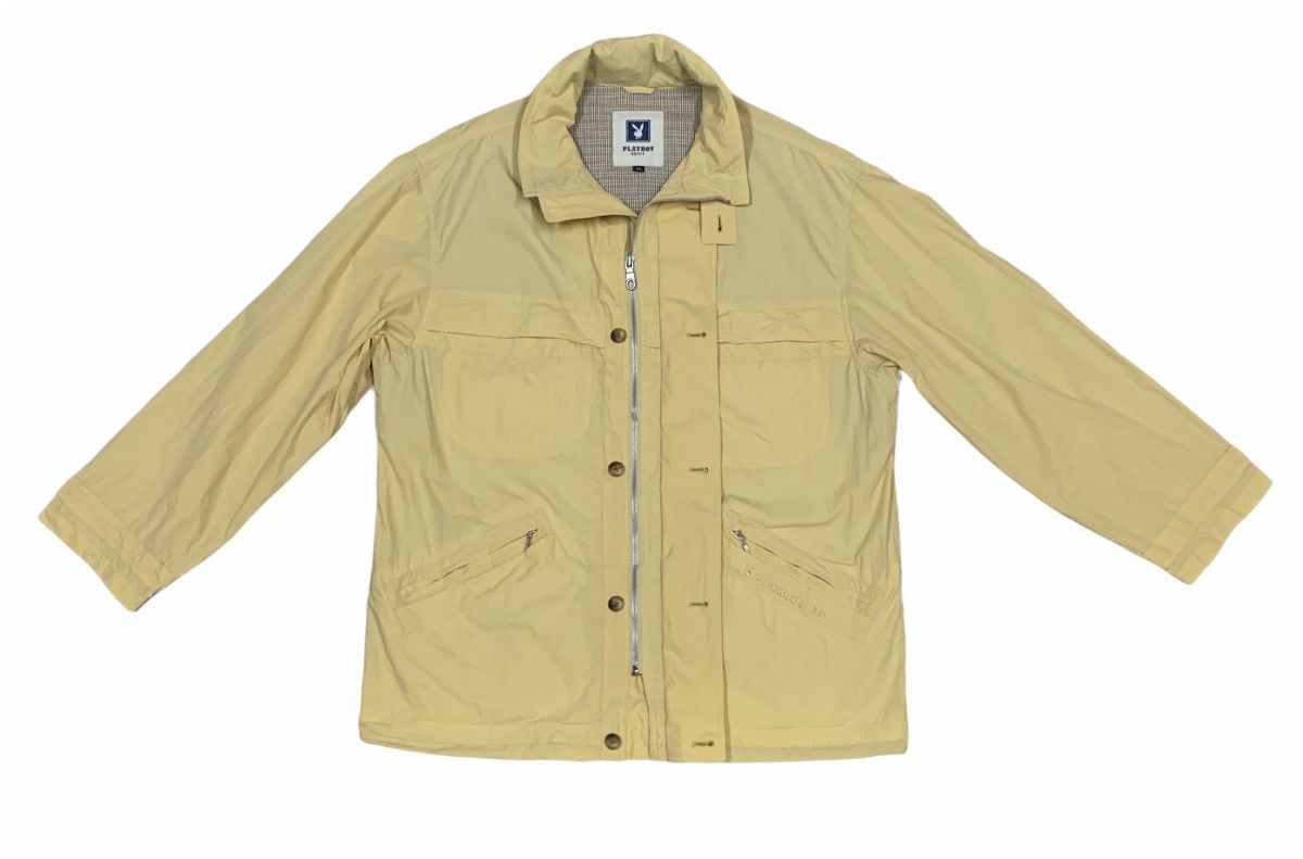 Vintage Light Jacket with Hoodie PLAYBOY with Rare Design | Grailed