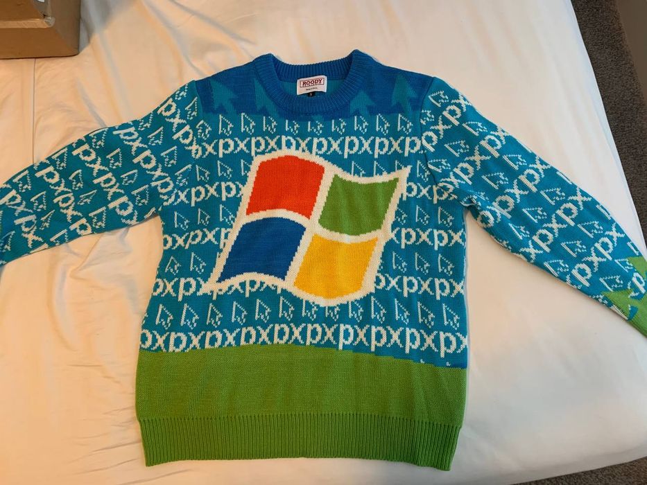 Microsoft 2019 Microsoft Windows XP Ugly Christmas Sweater | Grailed