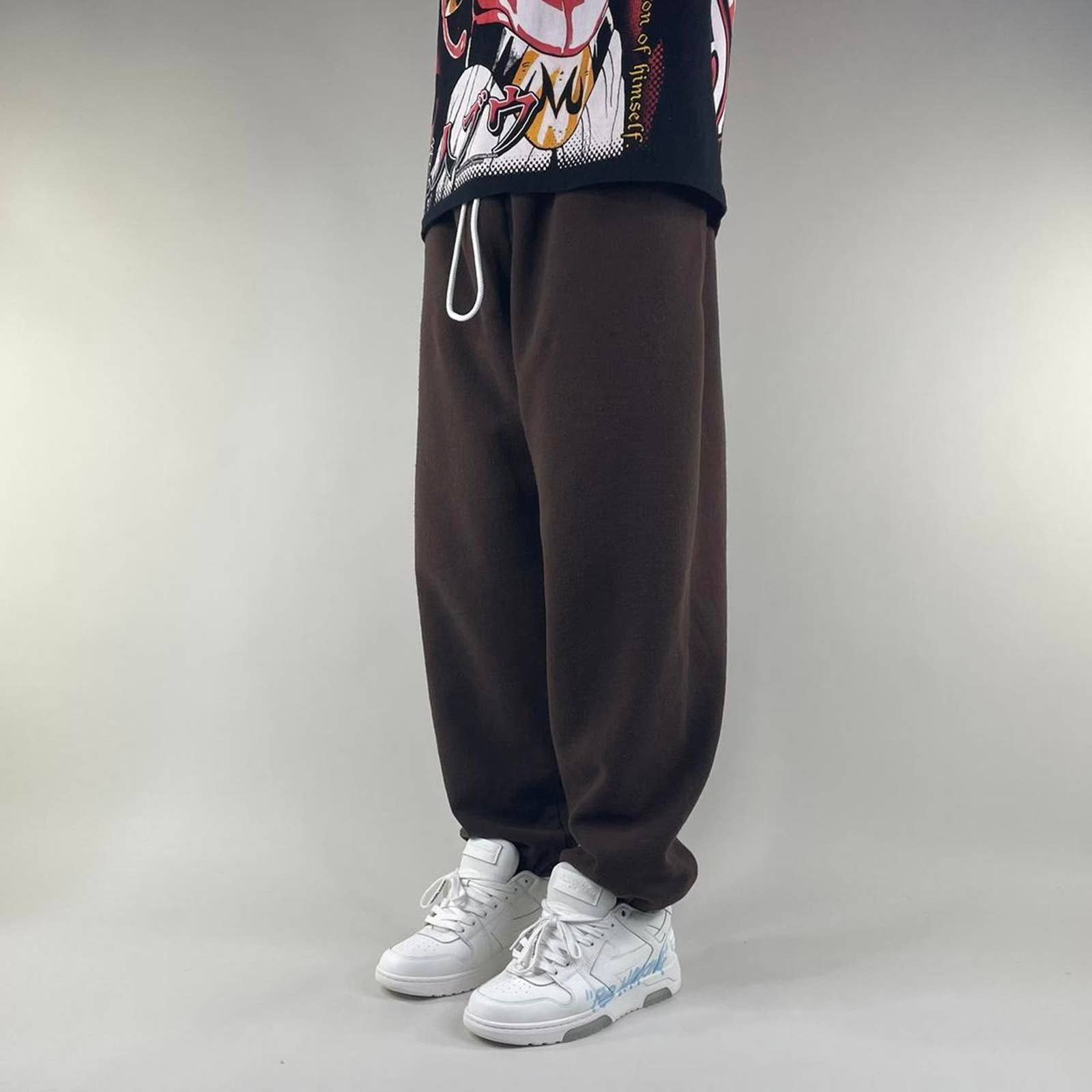 Streetwear × Vintage Vintage 1990s Chocolate Brown Essential Sweatpants ...
