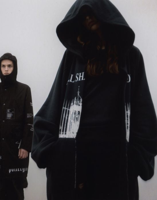 Raf Simons Raf Simons AW05-06 ‘Poltergeist’ All Shadows Hoodie | Grailed