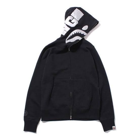 Bape OG Bape Reflective Shark Full Zip Hoodie | Grailed