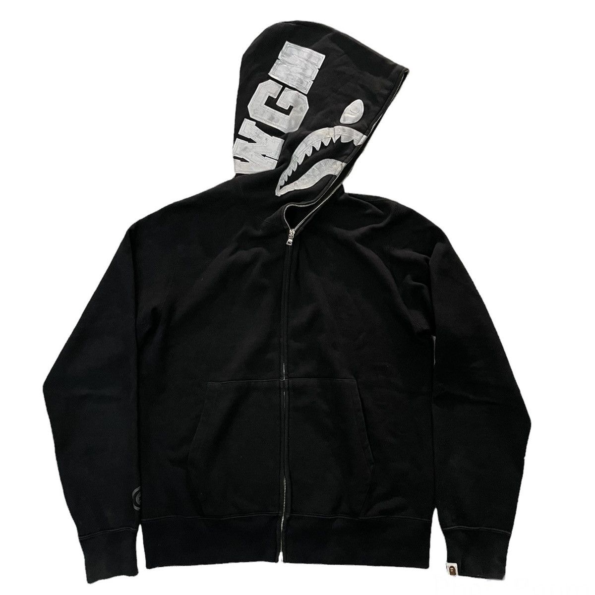 Bape OG Bape Reflective Shark Full Zip Hoodie | Grailed