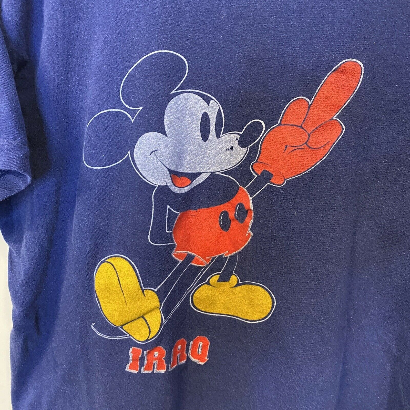 Vintage Vintage 80s Mickey Mouse F@ck Iraq Rude Humor Funny | Grailed