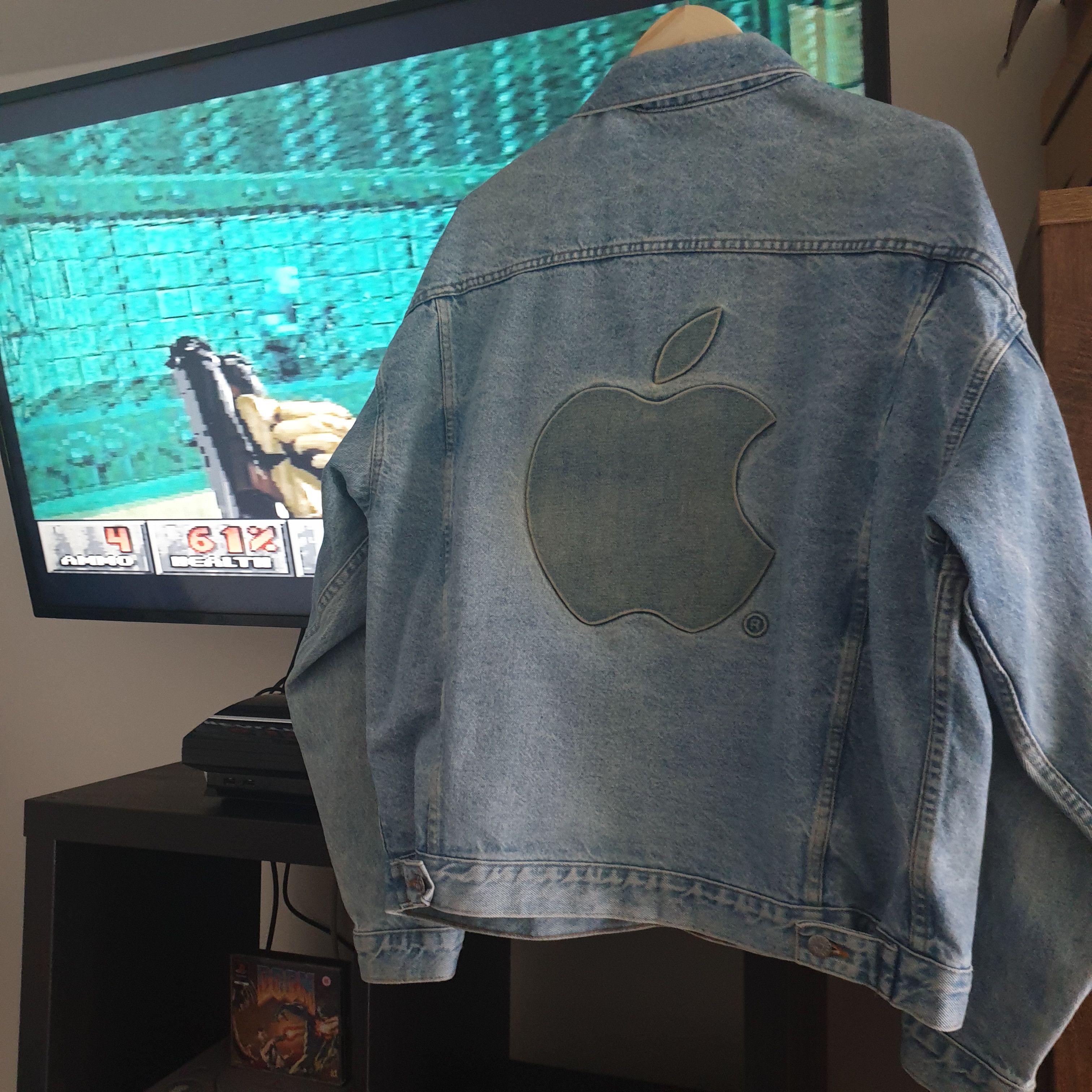 Apple × Made In Usa Vintage Denim Apple jacket | Grailed