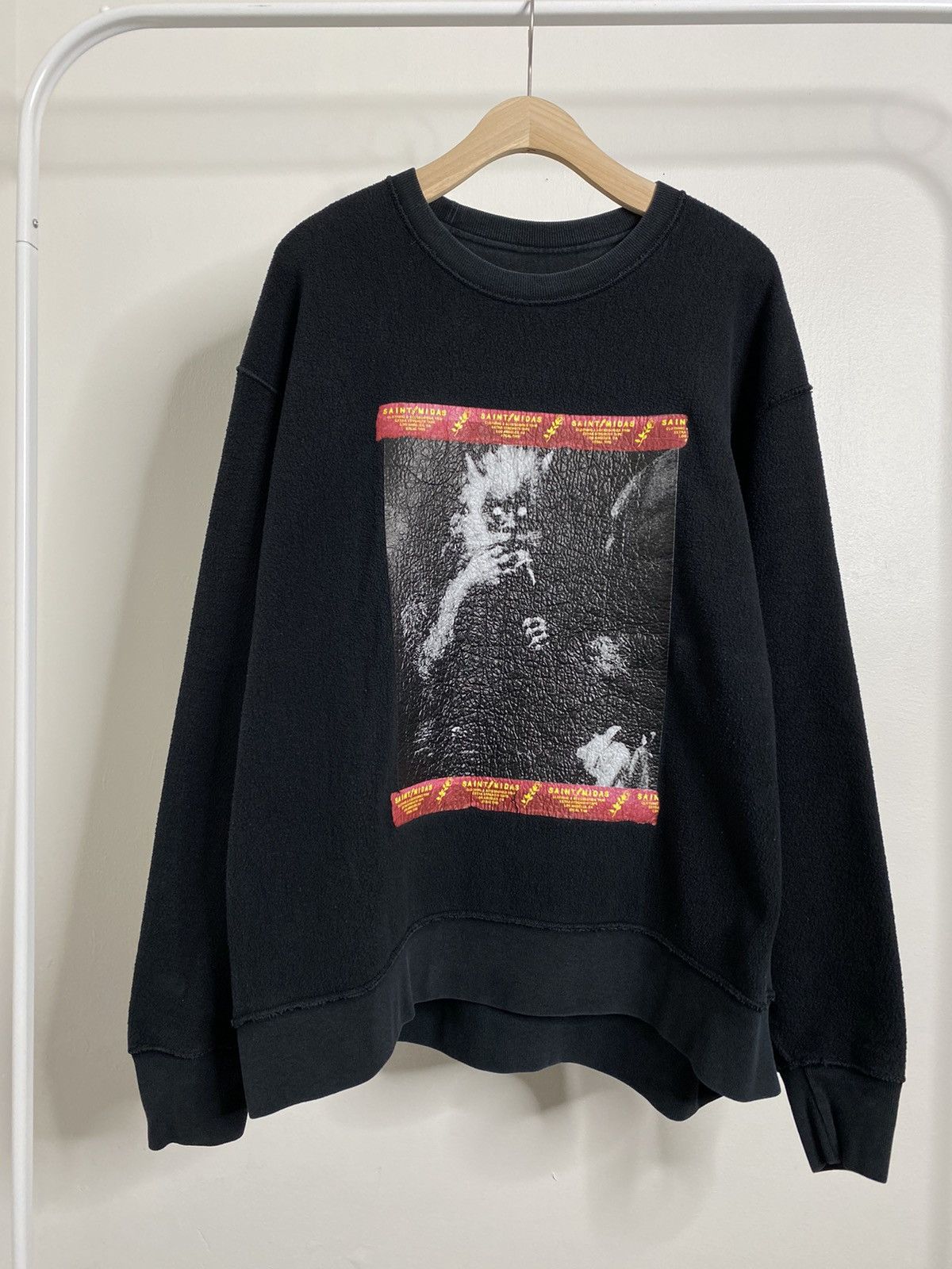 Champion × Streetwear 🖤RARE🖤Saint Midas Lucifer Reversible Crewneck ...