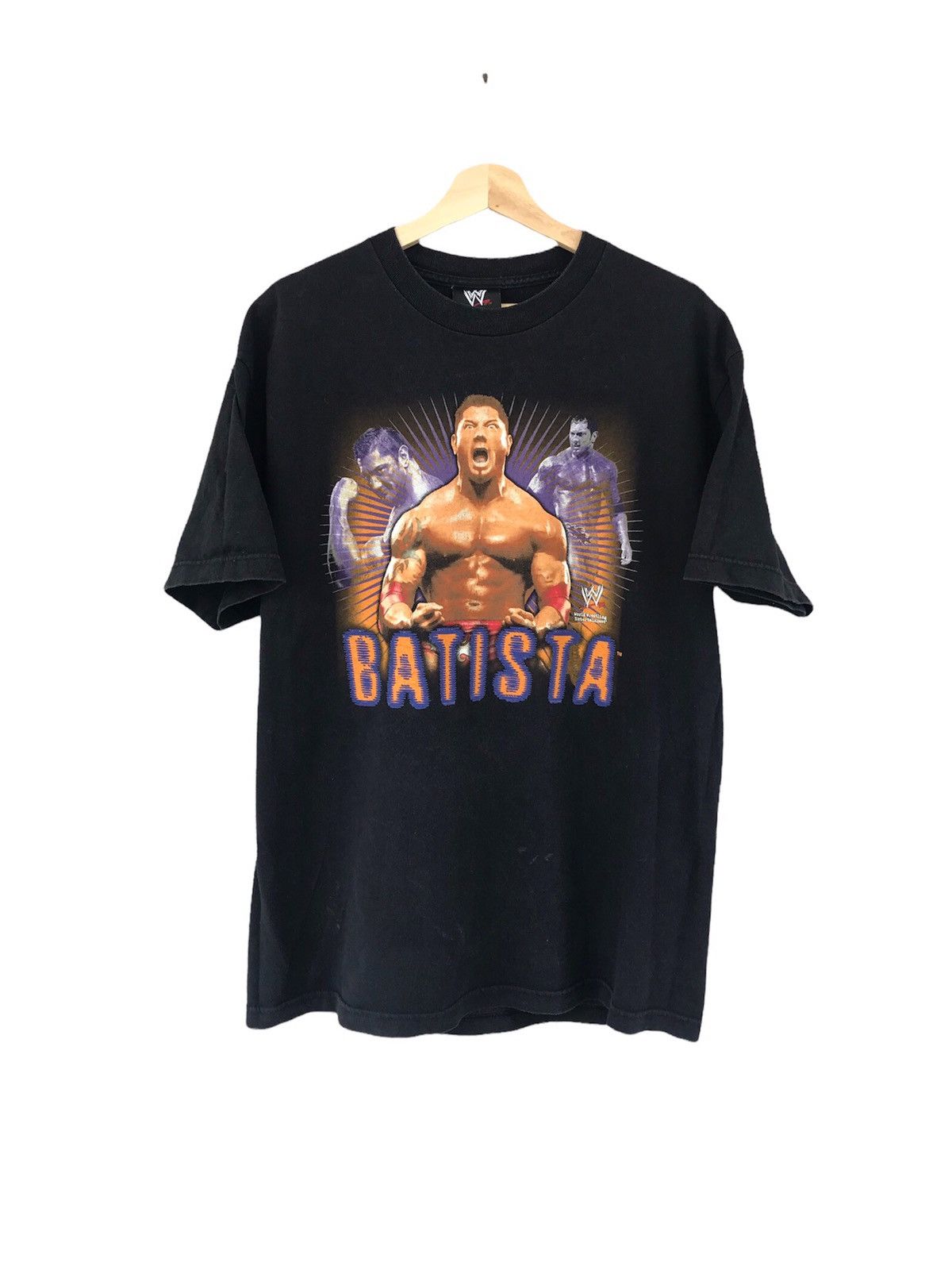 Vintage × Wwe × Wwf 2002 WWE Batista Attitude Tee Shirt | Grailed