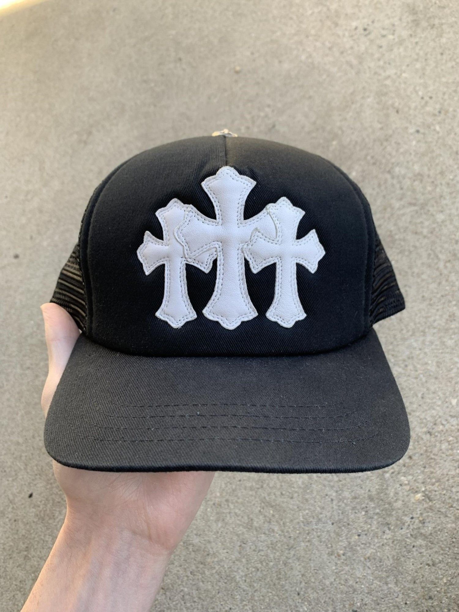 Chrome Hearts Chrome Hearts Triple Cross Cemetery Hat | Grailed