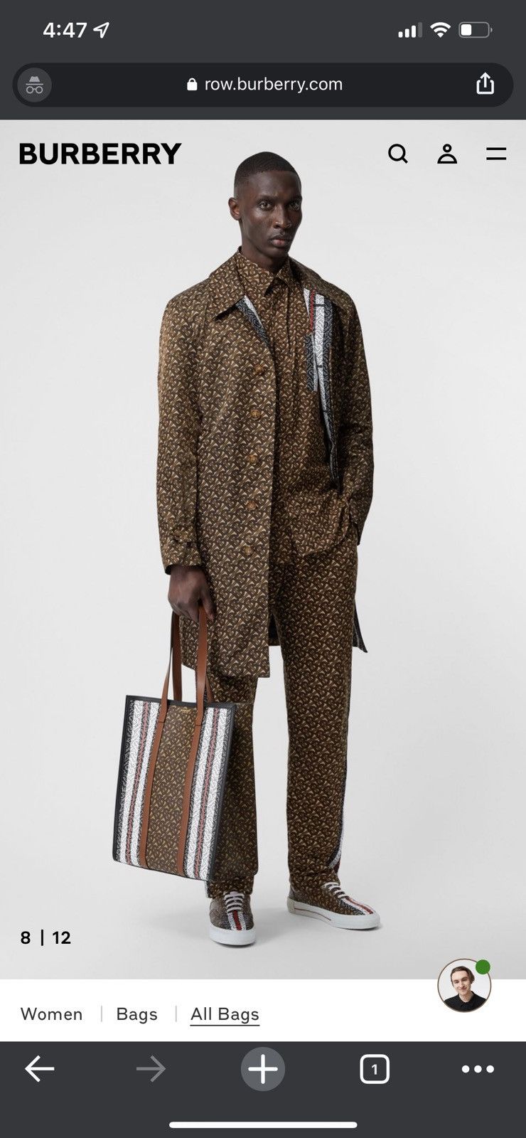 Burberry Iconic TB Logo Burberry Brown Lightweight Coat | Grailed