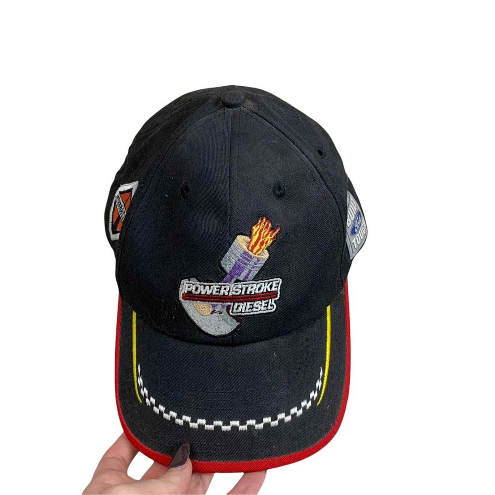 Chase Authentics Chase Authentics Black Red Racing Ball Cap Hat | Grailed