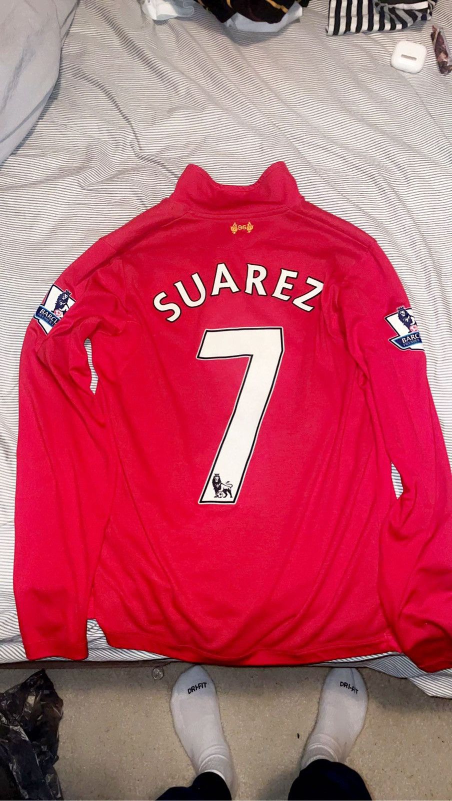 Warrior Luis Suarez Liverpool Original Kit With Old Logo Patches | Grailed
