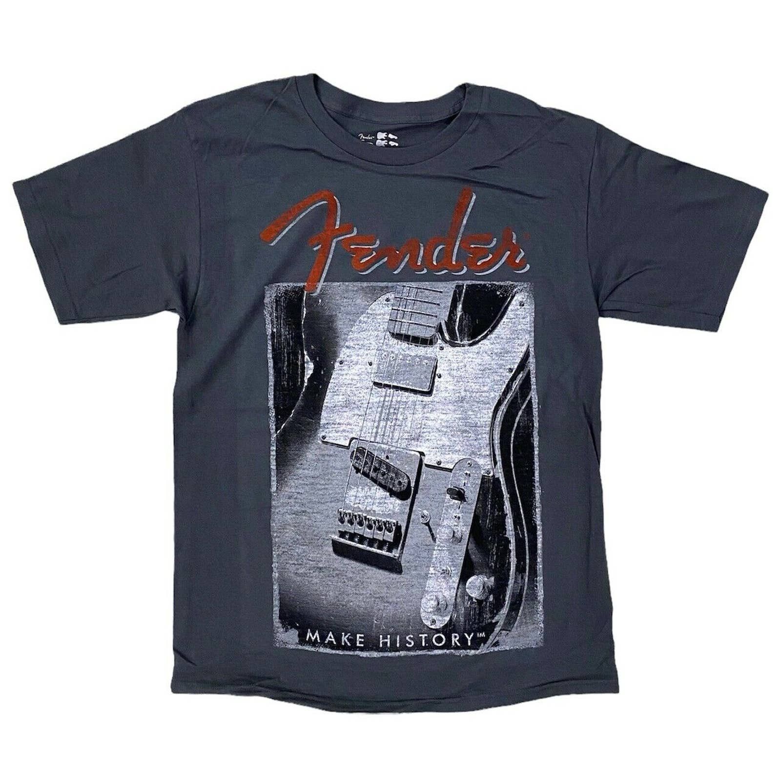 Fender Fender Guitar Men's Distressed Make History Vintage T-Shirt ...