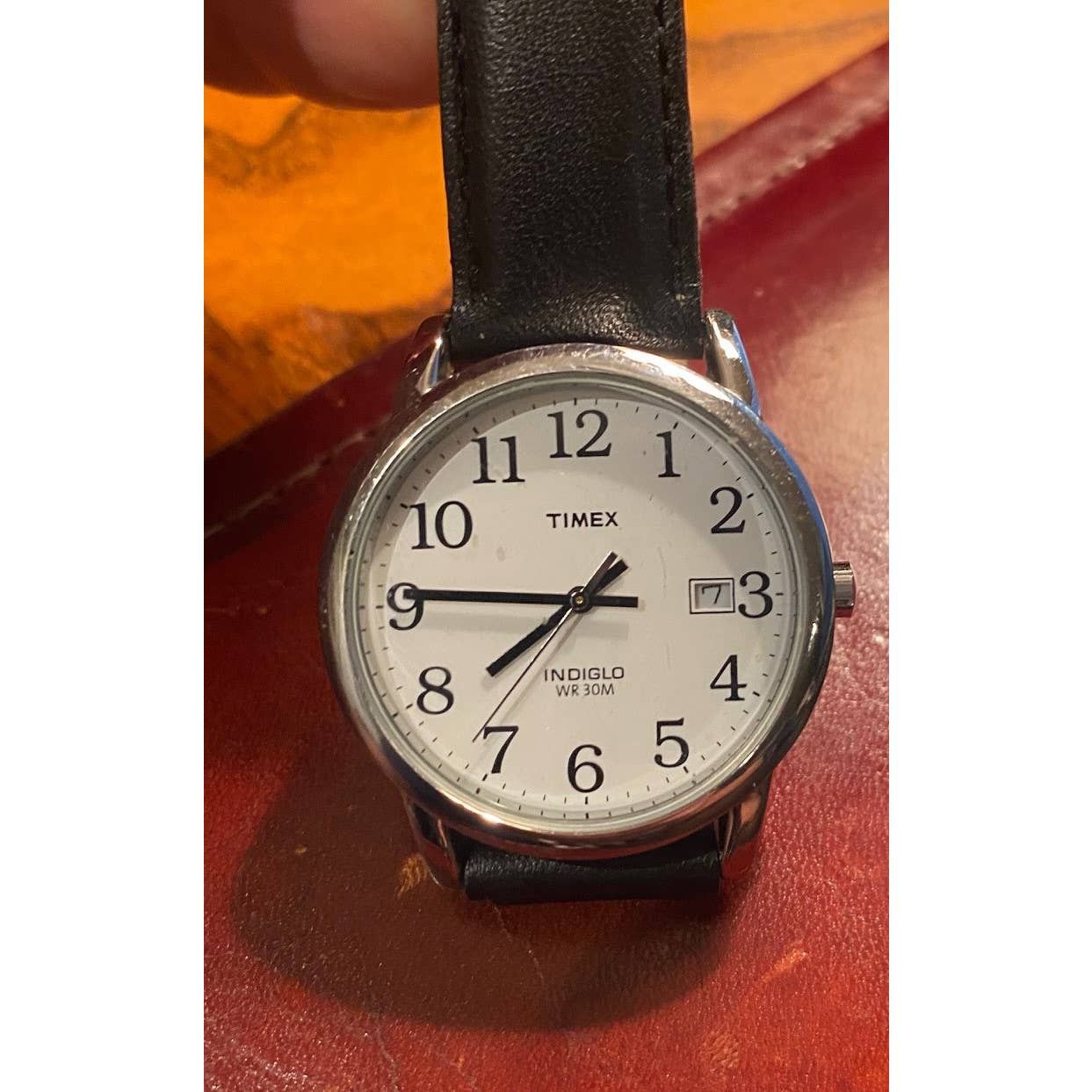 Timex Men's 35mm Easy Reader Timex Watch, Silver Tone, Leather | Grailed