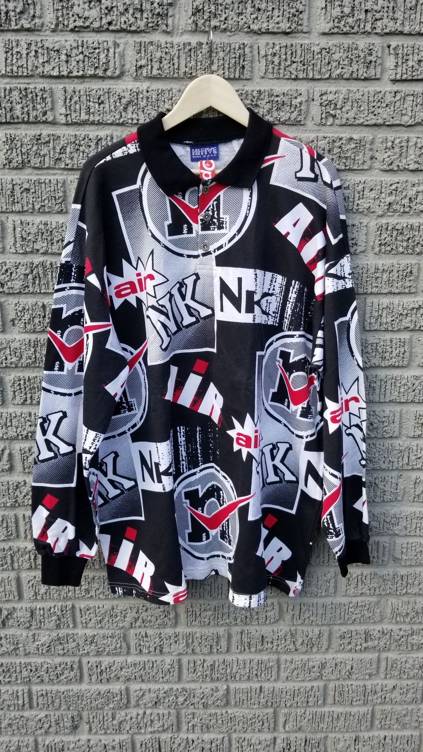 Nike Vintage 90s bootleg nike all over print | Grailed