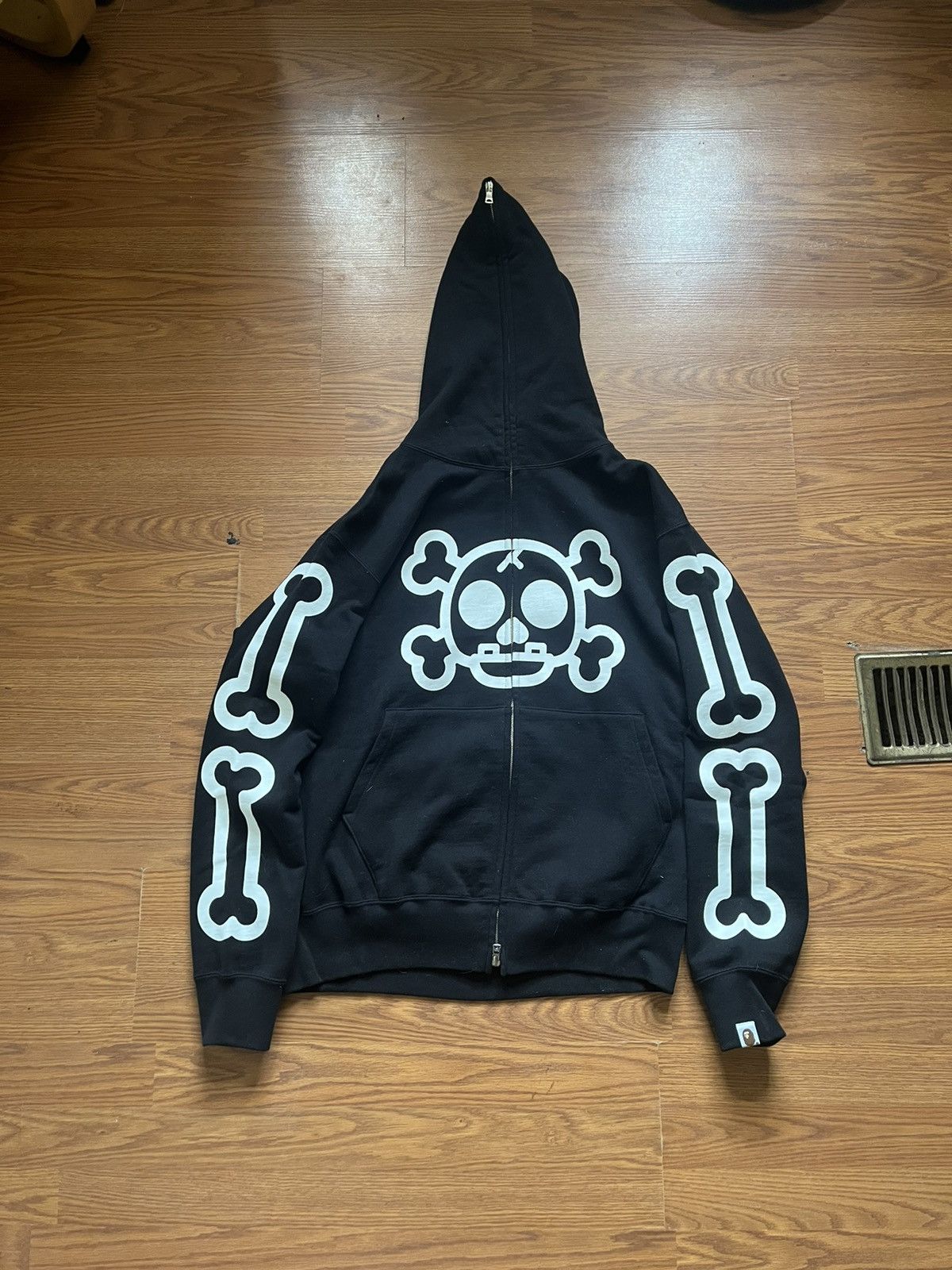 Bape Bape bones fullzip sweater | Grailed