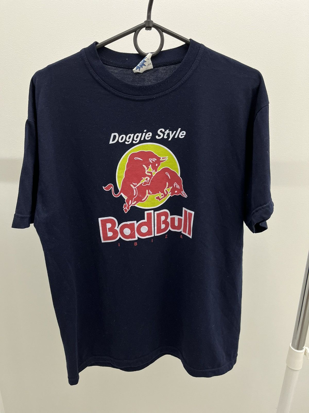 Streetwear × Vintage Vintage Red Bull Bad Bull Parody Funny Tee Shirt ...