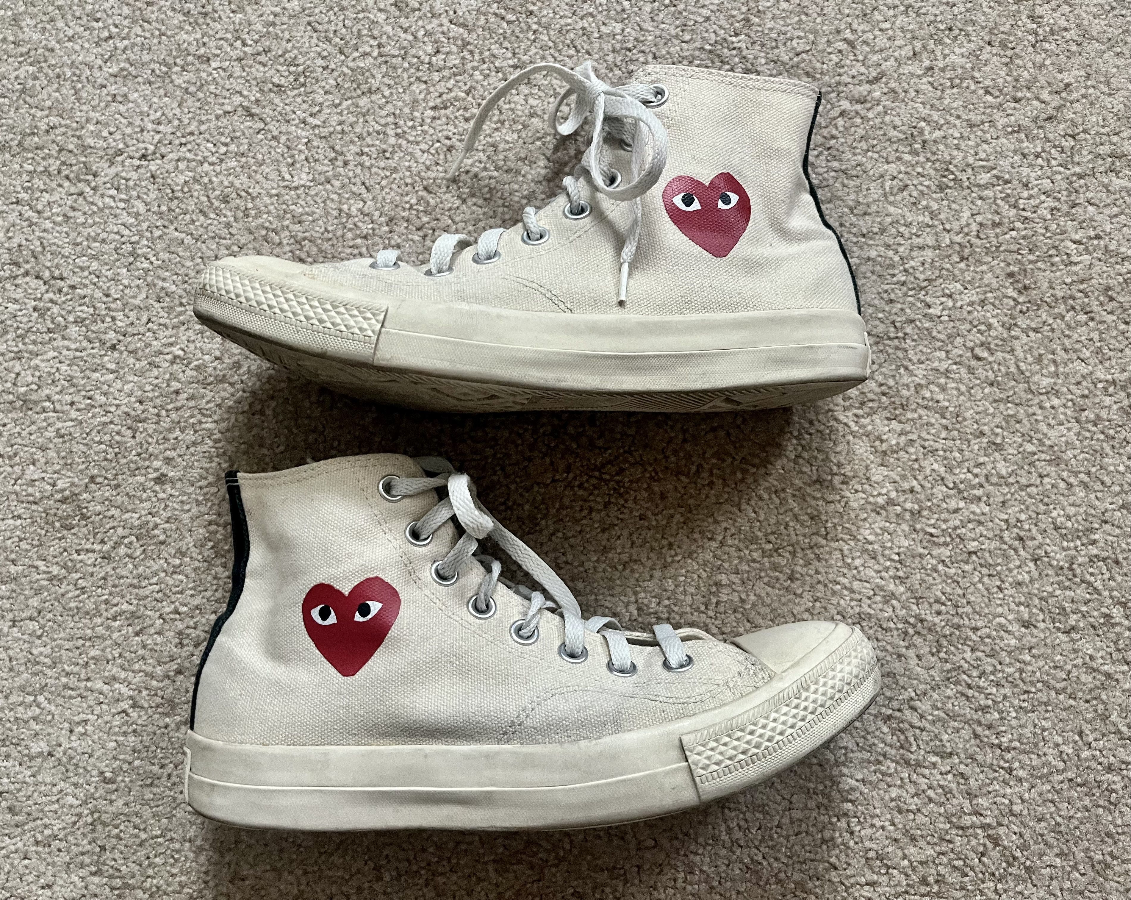 Converse 2014 Hi-Top Heart Converse | Grailed