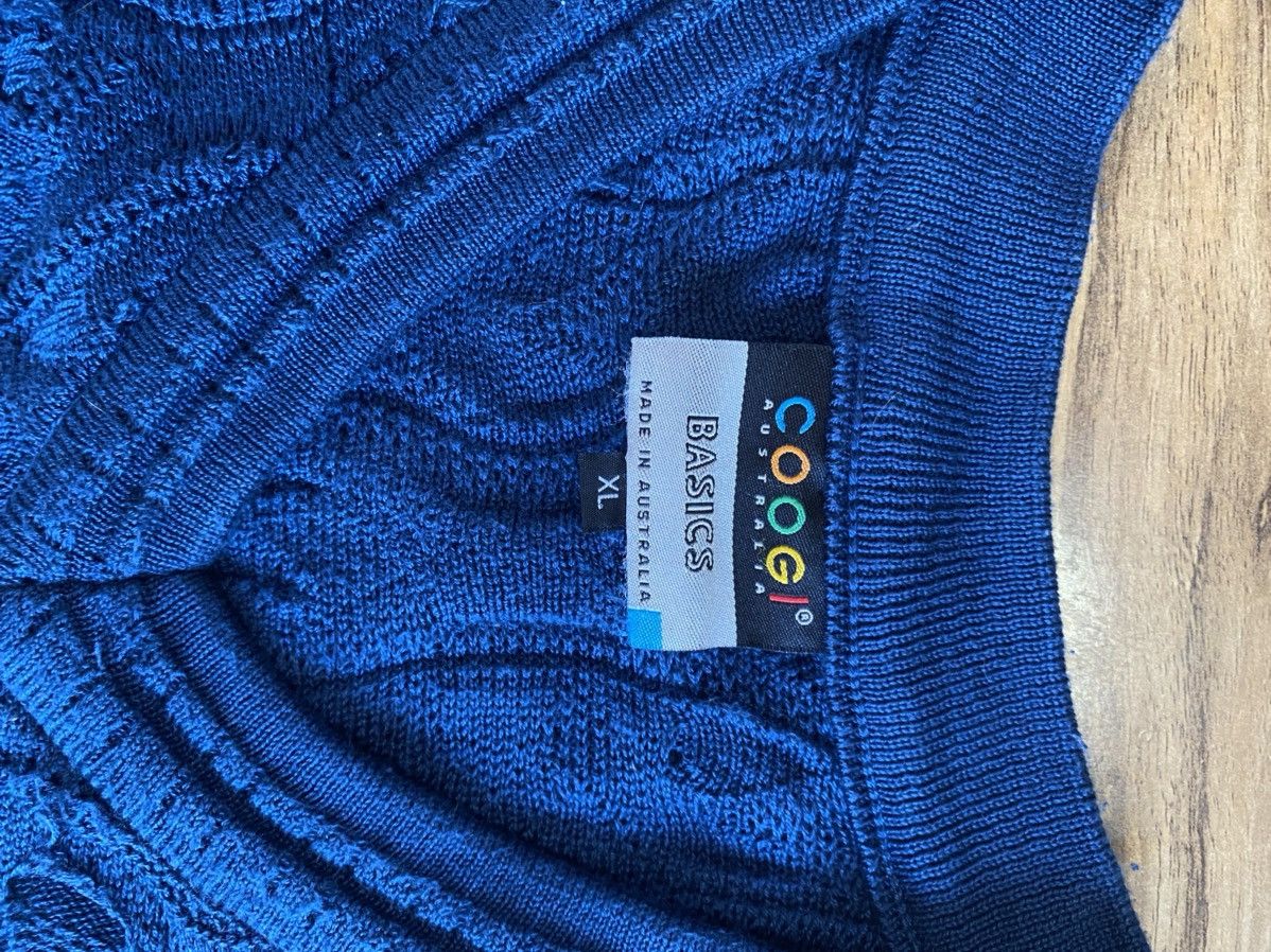 Coogi × Streetwear × Vintage Vintage Coogi Basics Blue 3D texture ...