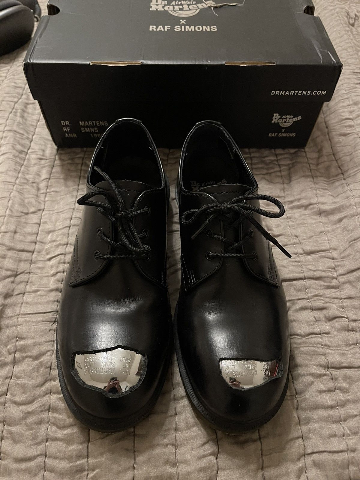 Dr. Martens × Raf Simons Raf simon’s Dr. Martens Exposed Steel Toe ...