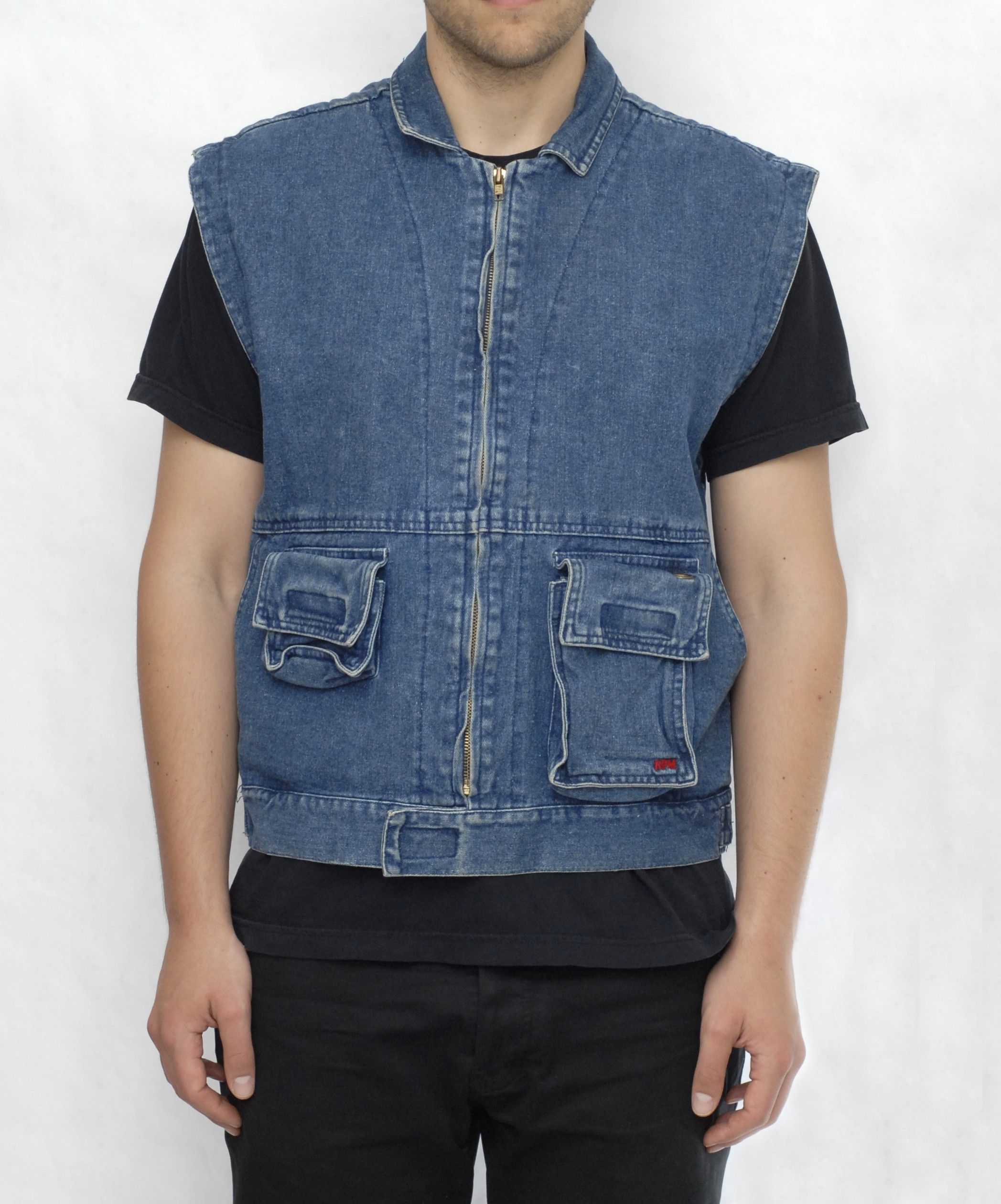 Vintage Vintage "RPM SoundMan Jacket" Denim walkman vest | Grailed