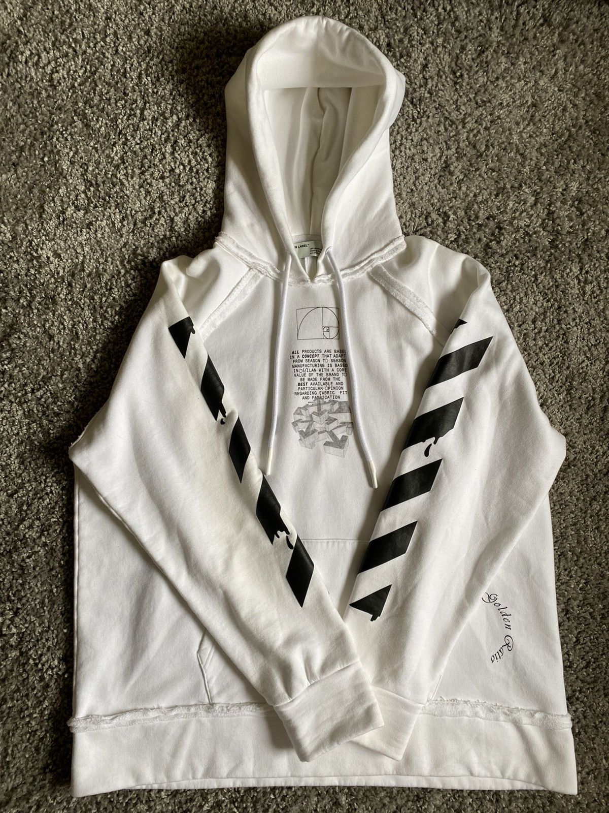 Off-White Off-White Dripping Arrows Incompiuto Hoodie | Grailed