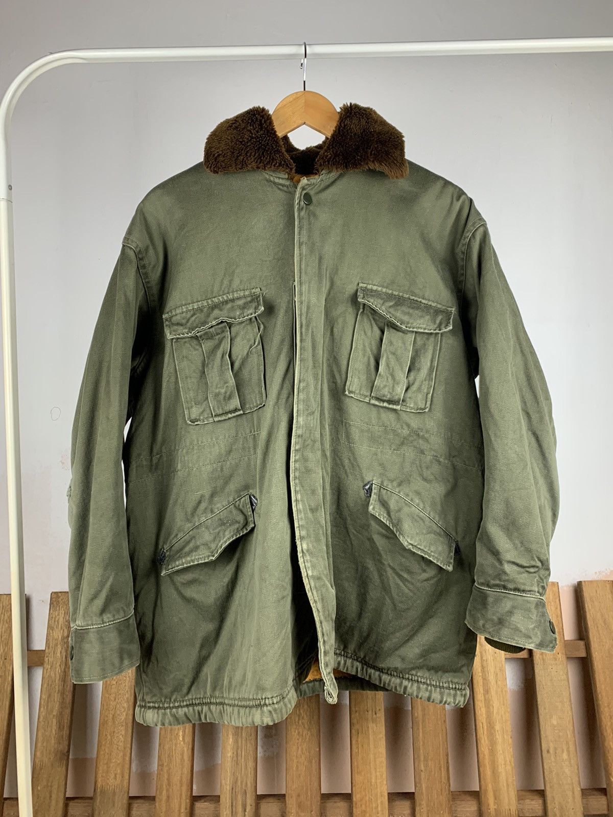 Vintage Vintage Cab Castro Sherpa Lined Military Hunting Jacket | Grailed