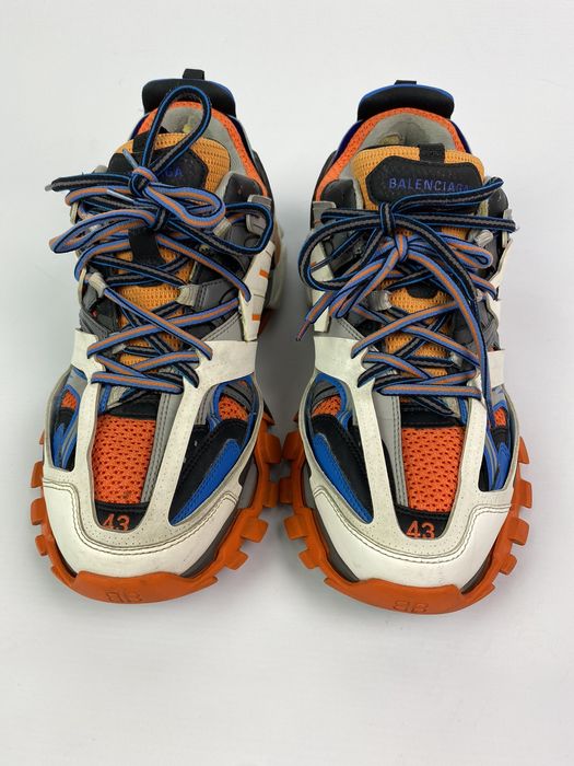 Balenciaga Balenciaga track Orange blue | Grailed