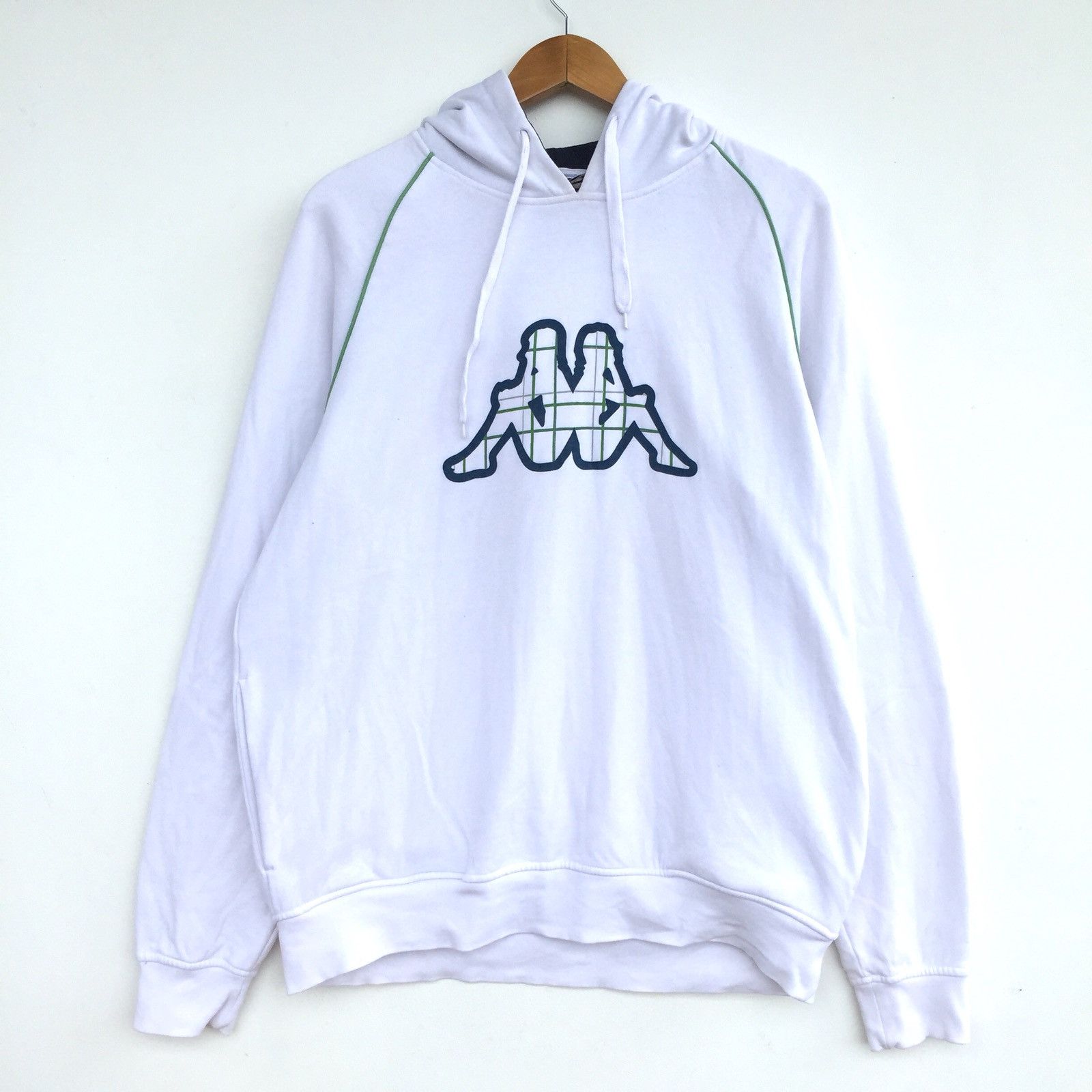 Kappa Rare!! Kappa Hoodie White Colour Big Logo | Grailed