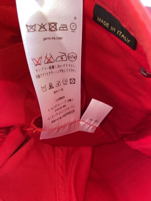 Louis Vuitton Red Louis Vuitton Pants | Grailed