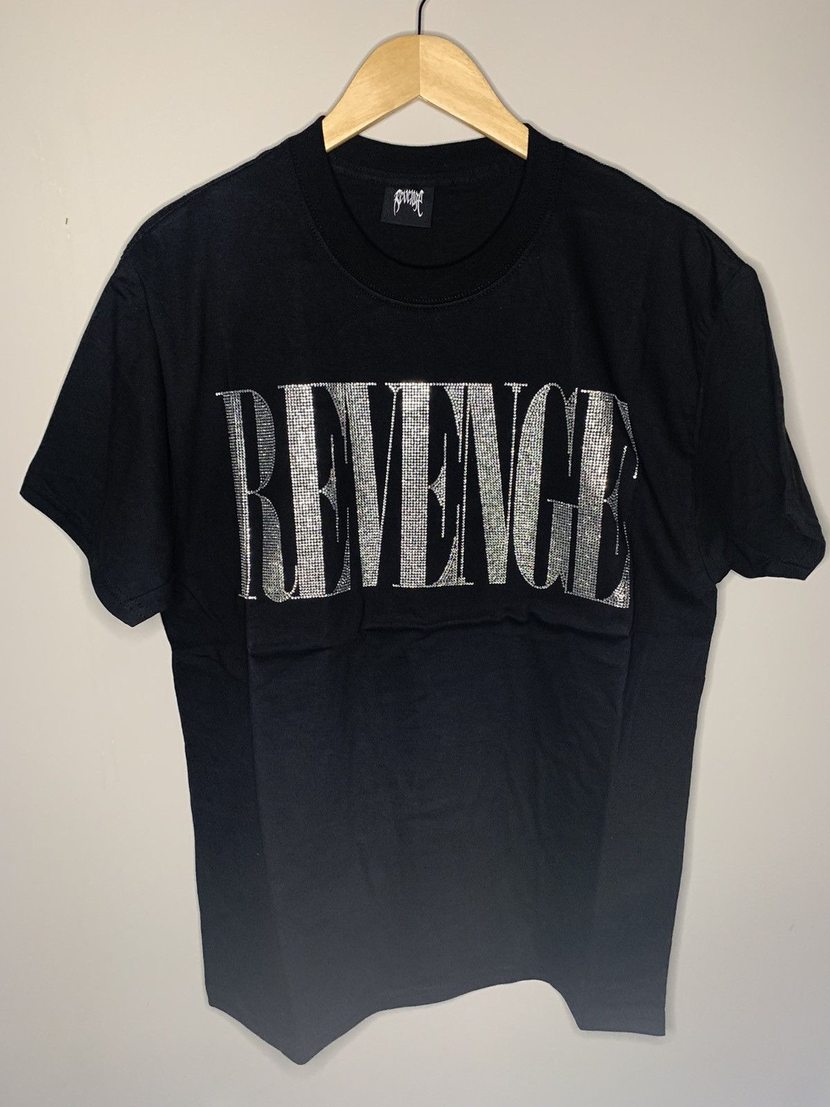 Revenge Revenge Nirvana Rhinestone ‘Black’ T-Shirt | Grailed