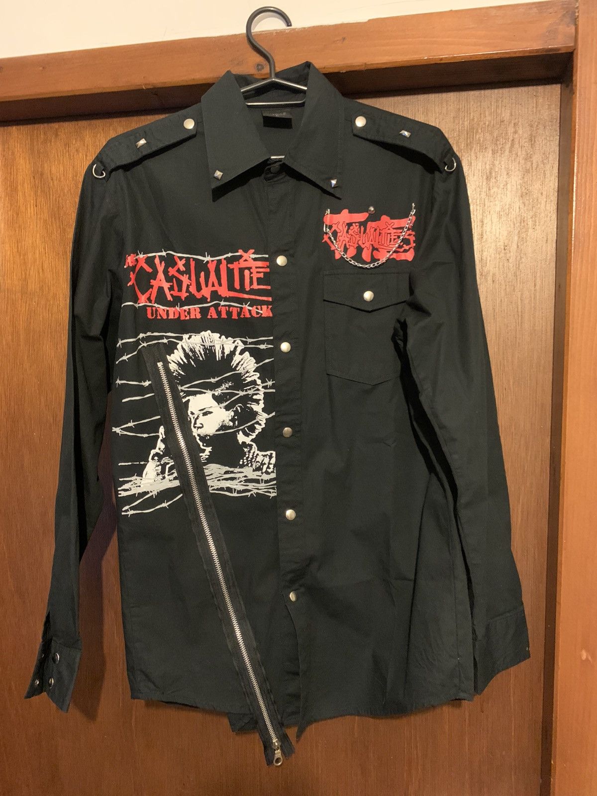 Vintage The Casualties Punk Button Up Shirt | Grailed