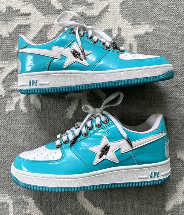 Bape Deadstock Bape Chrome Hearts Statue Of Liberty Teal Bapestas | Grailed