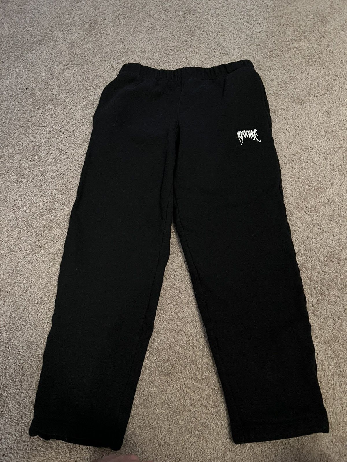 Revenge Revenge Embroidered Sweatpants Black | Grailed