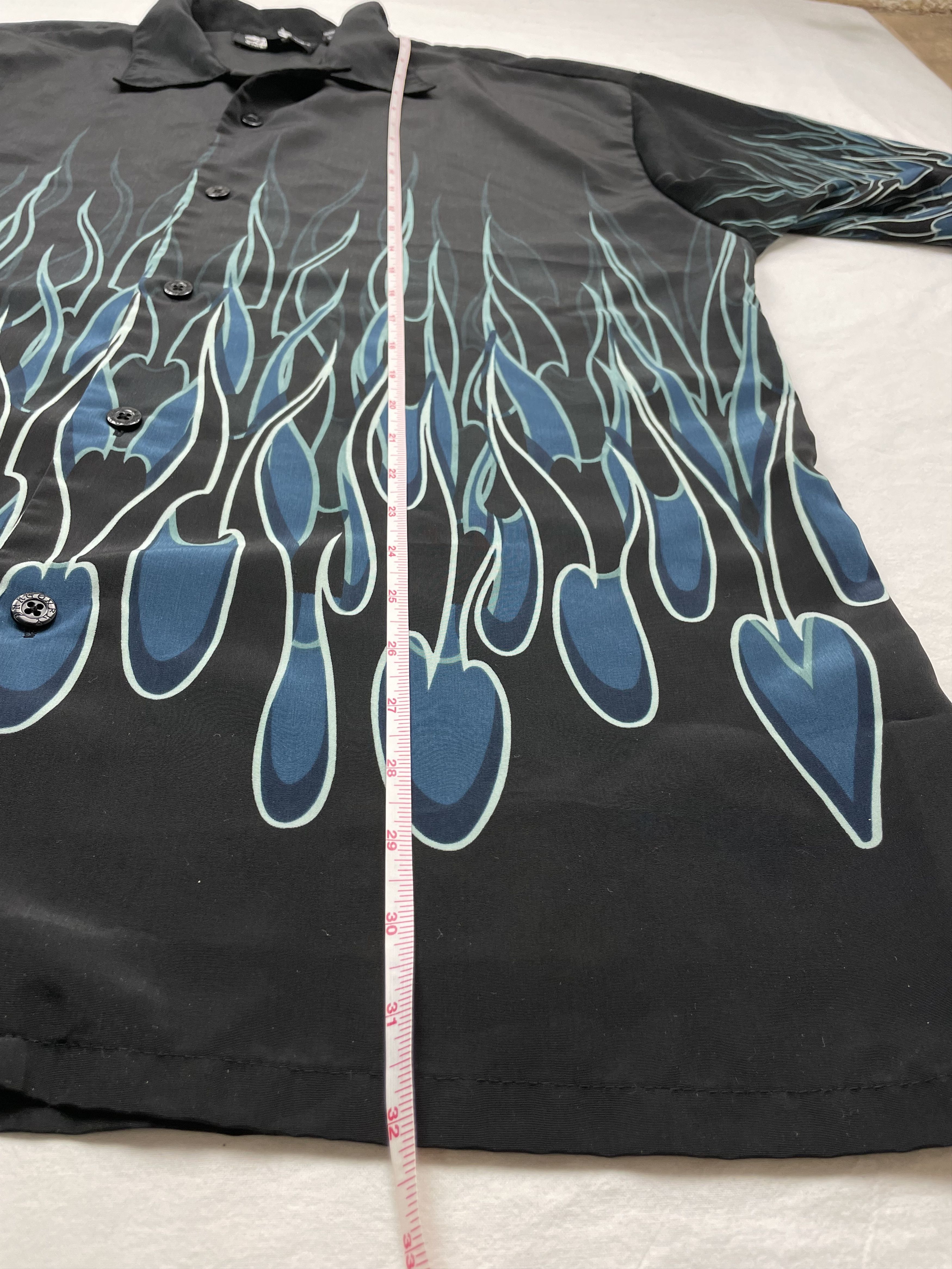 Made In Usa Vintage 2000s Flames Button Up Y2K Vibes Guy Fieri USA Made ...