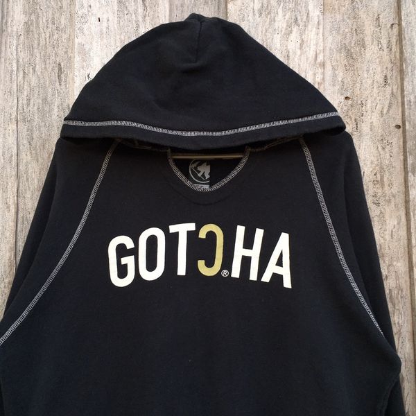 Vintage Vintage Gotcha Spell Out Hoodie Sweatshirt Big Logo | Grailed