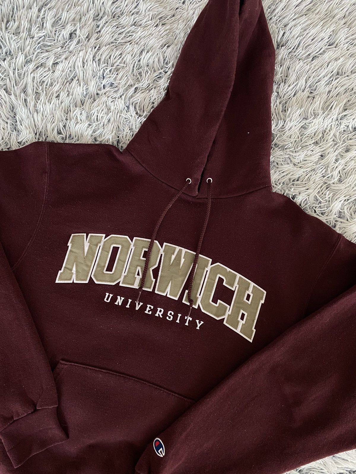 Champion × Vintage Champion Vintage Norwich University Hoodie | Grailed