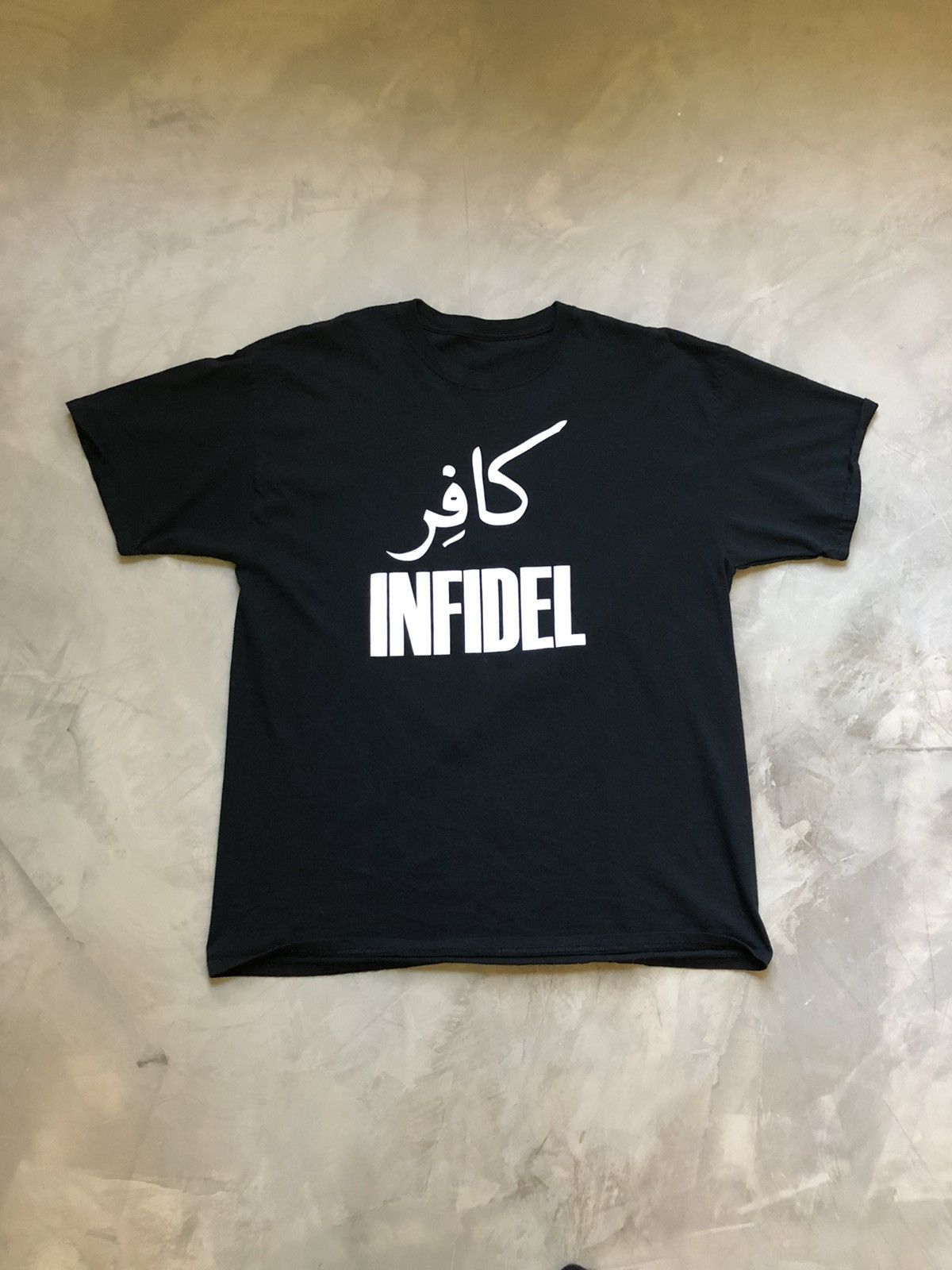 Military × Vintage Vintage Black Military Surplus ‘Infidel’ Shirt XXL | Grailed