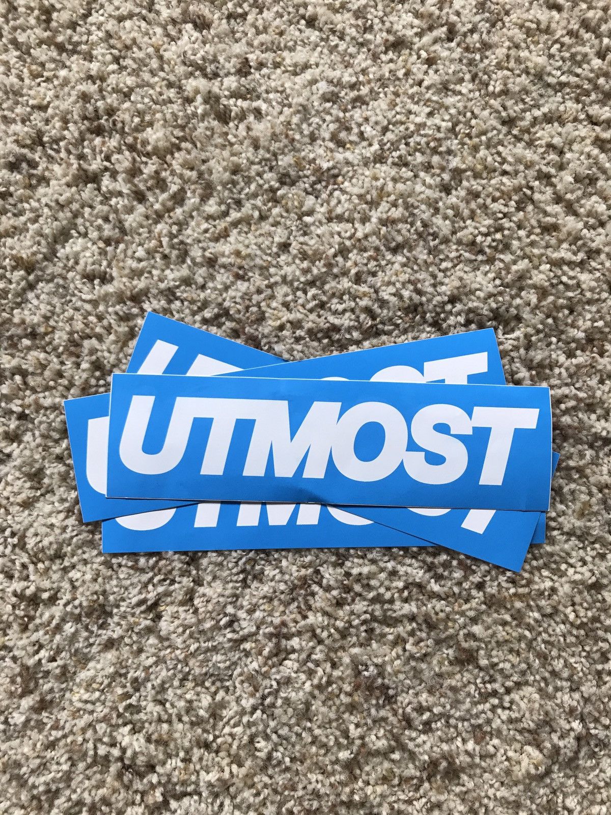 Utmost Co Utmost Co Box Logo Sticker | Grailed