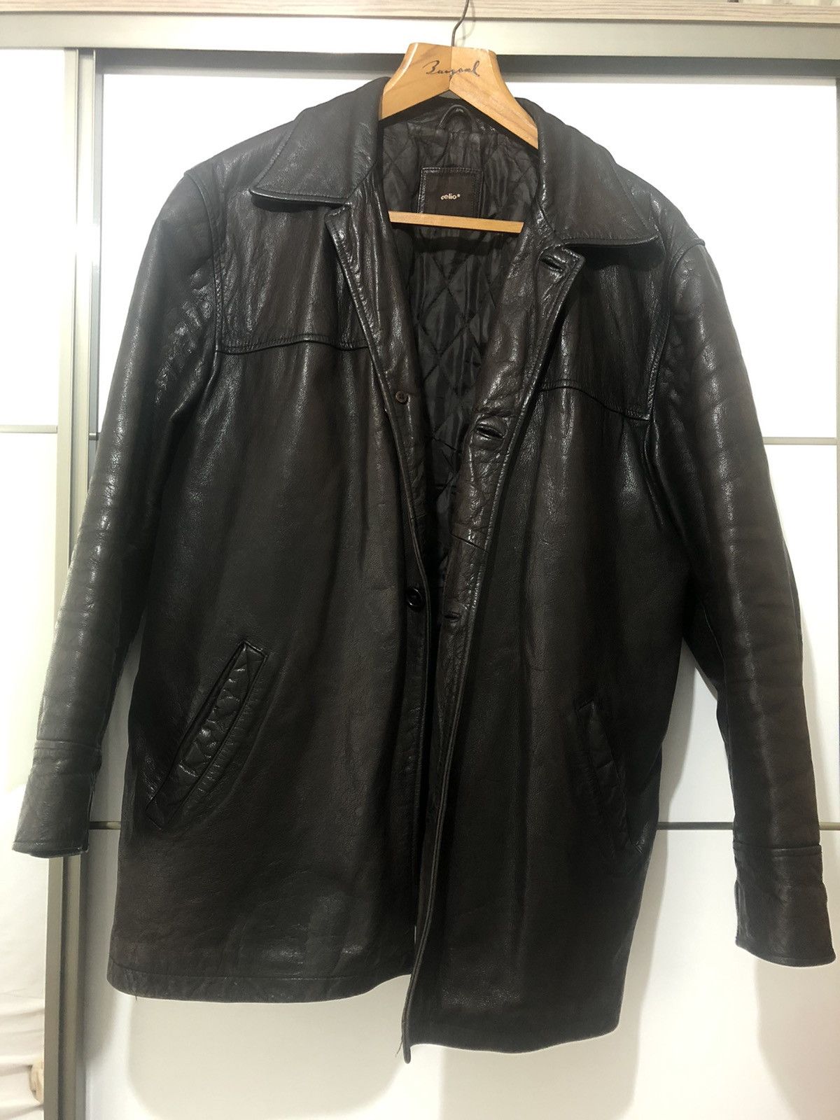 Celio Genuine Leather Brown Celio Jacket | Grailed