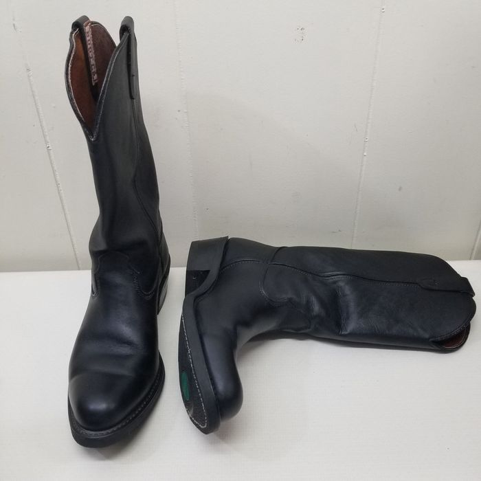 Other Santa Fe Boot Co 9D Western Black Cowboy Boots Cosplay | Grailed
