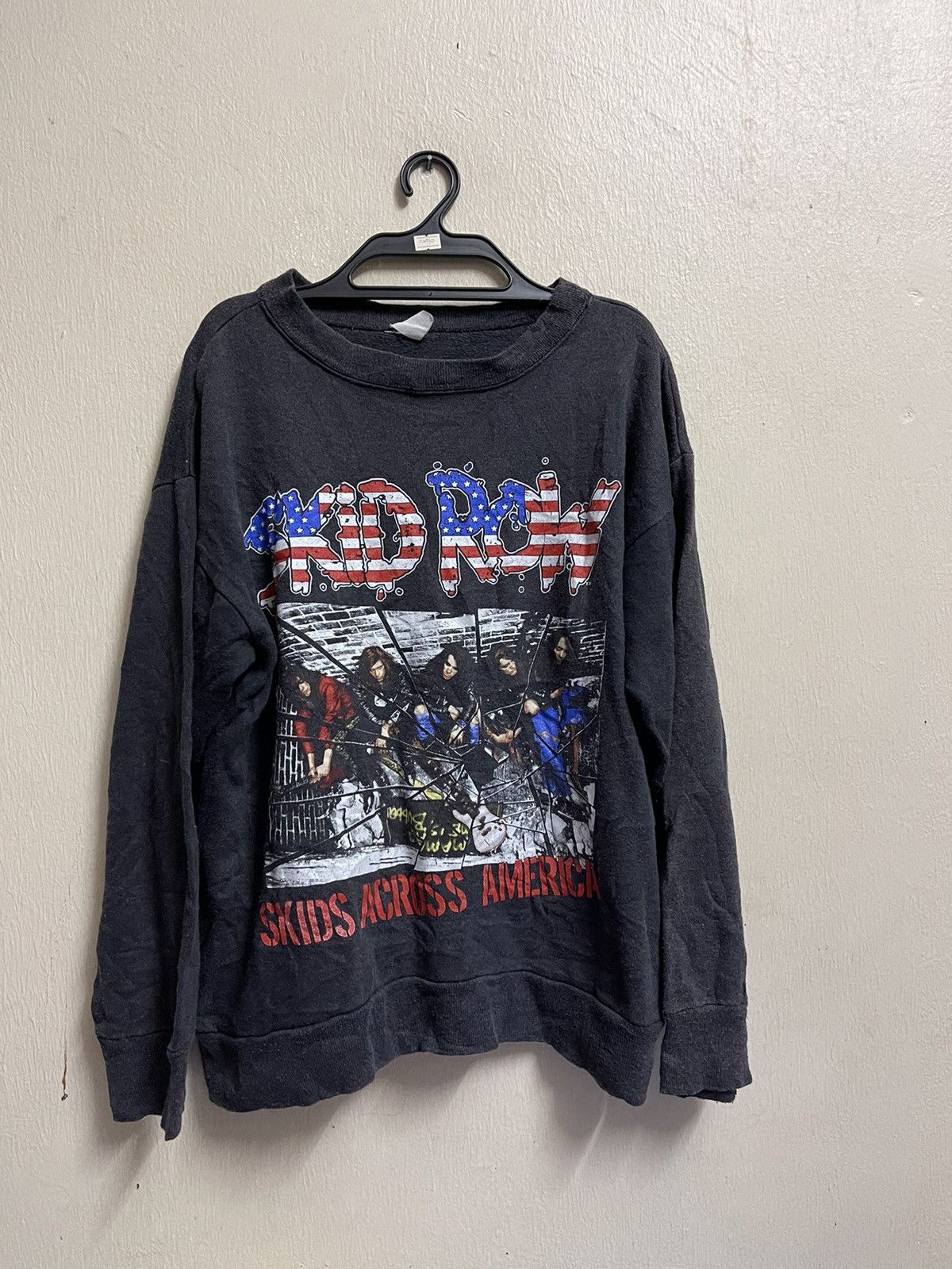 Rock Band × Vintage Vintage 80's Skid Row Skids Across America ...