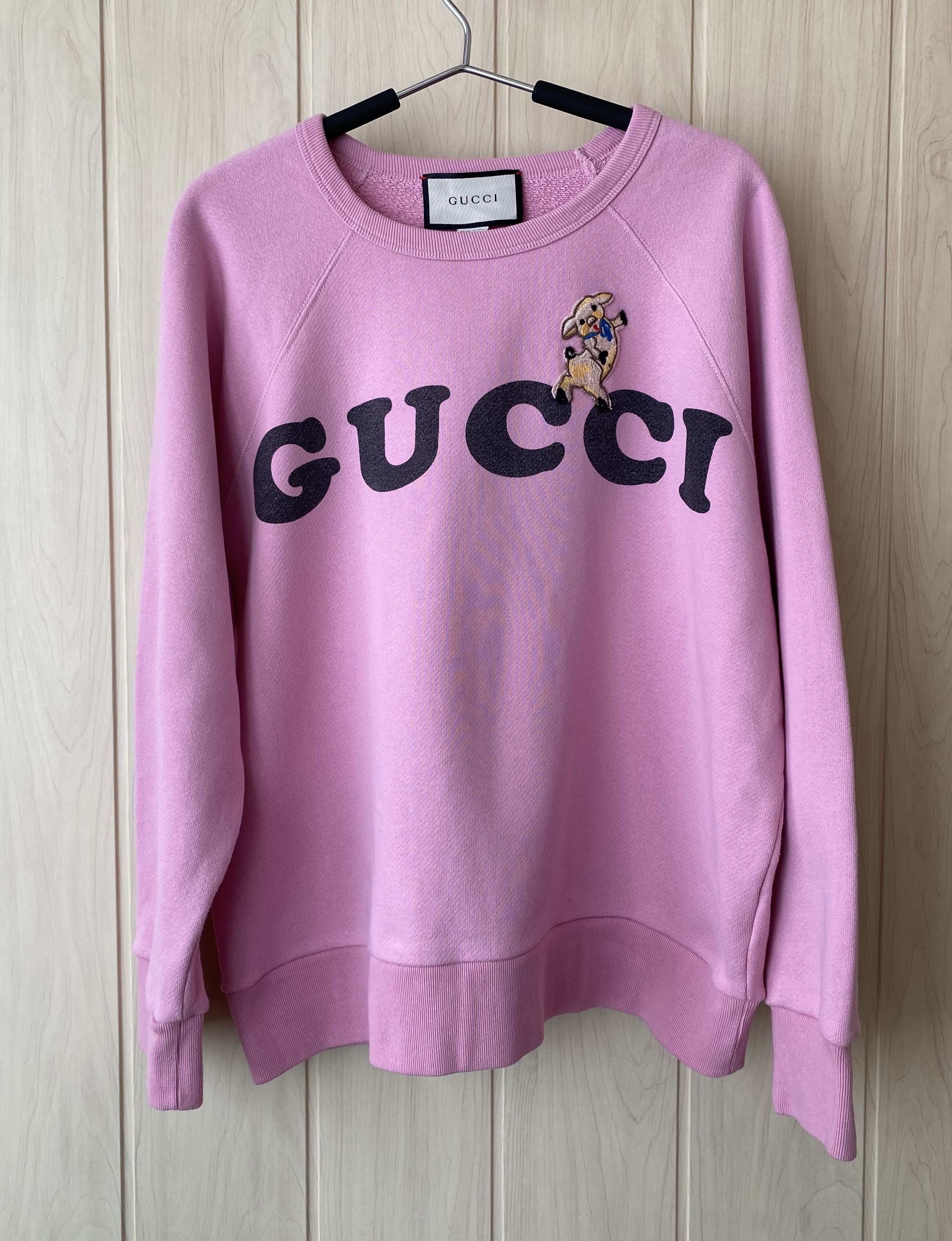 Gucci Gucci Pig Embroidered Logo sweatshirt | Grailed