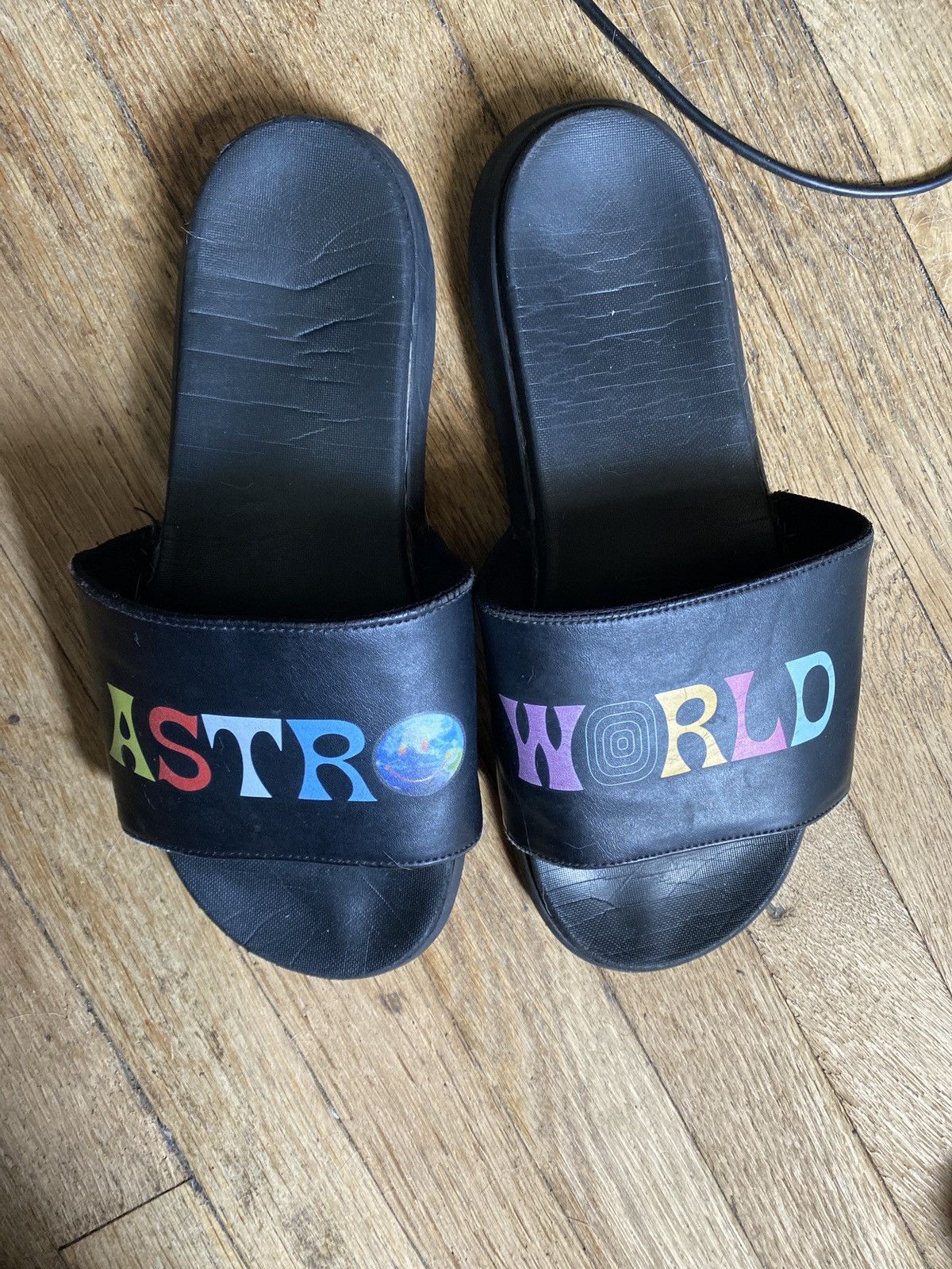 Travis Scott Astroworld slides | Grailed