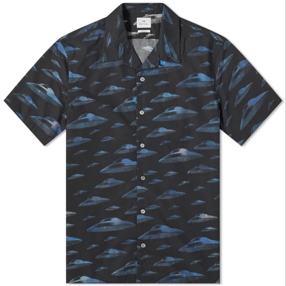 Paul Smith Paul Smith Camp Collar UFO Print Vacation Shirt | Grailed