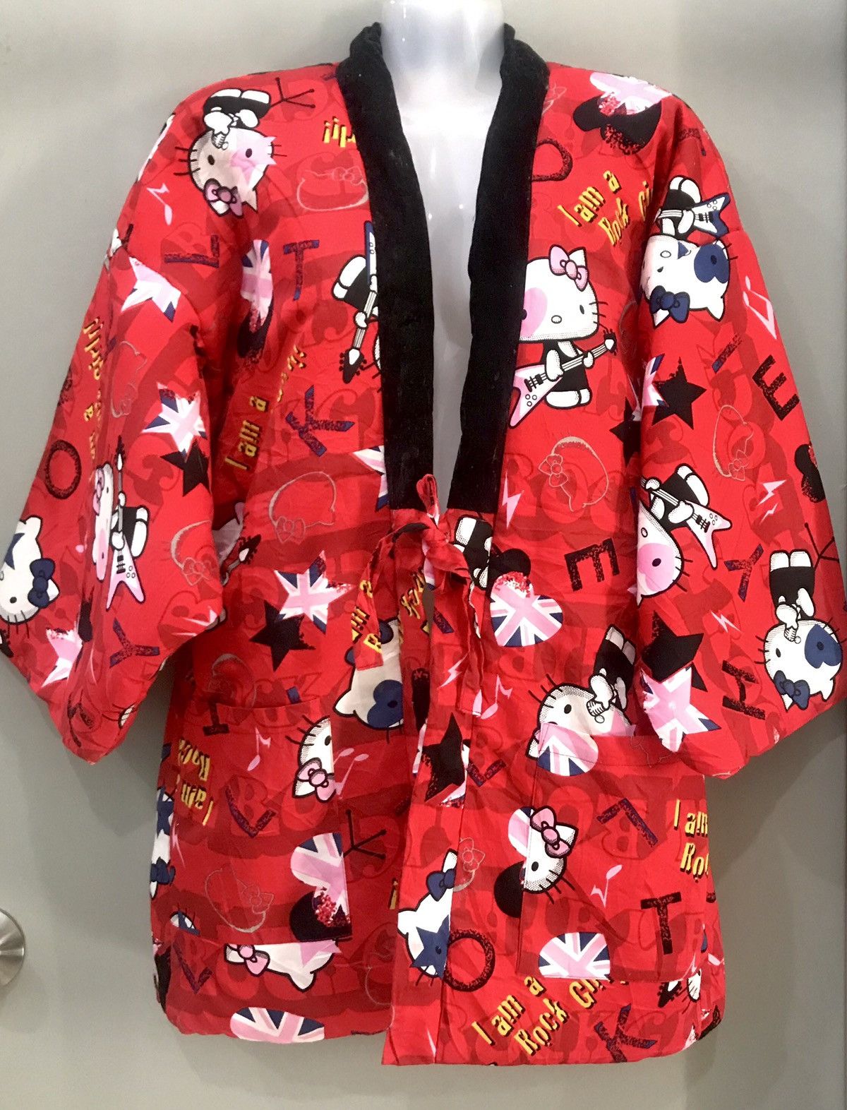 Japanese Brand HELLO KITTY ROCK THEME KIMONO JACKET | Grailed