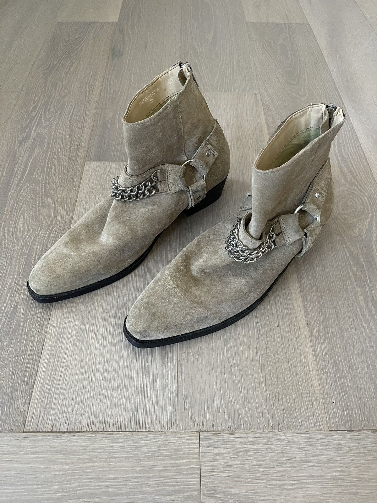 Asos × Designer × Streetwear Suede Chelsea Boots With Harness Chain ...