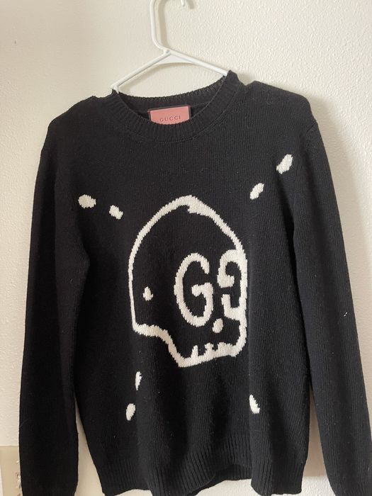 Gucci Gucci ghost skull sweater | Grailed